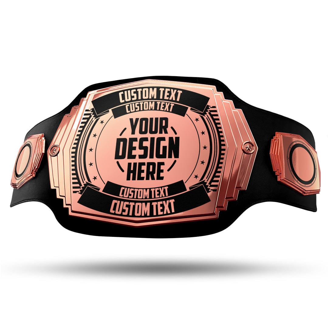 Custom Championship Belt - 6lb Title Belts - Gold / Red Leather ...