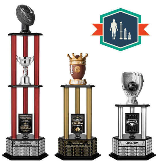15” Perpetual Golf Championship Trophy - TrophySmack