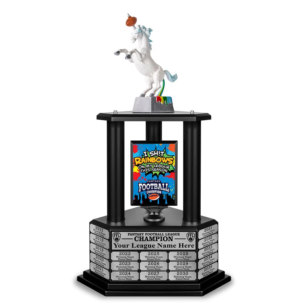 26"-36" Unismack, the Unicorn Fantasy Football Trophy - TrophySmack