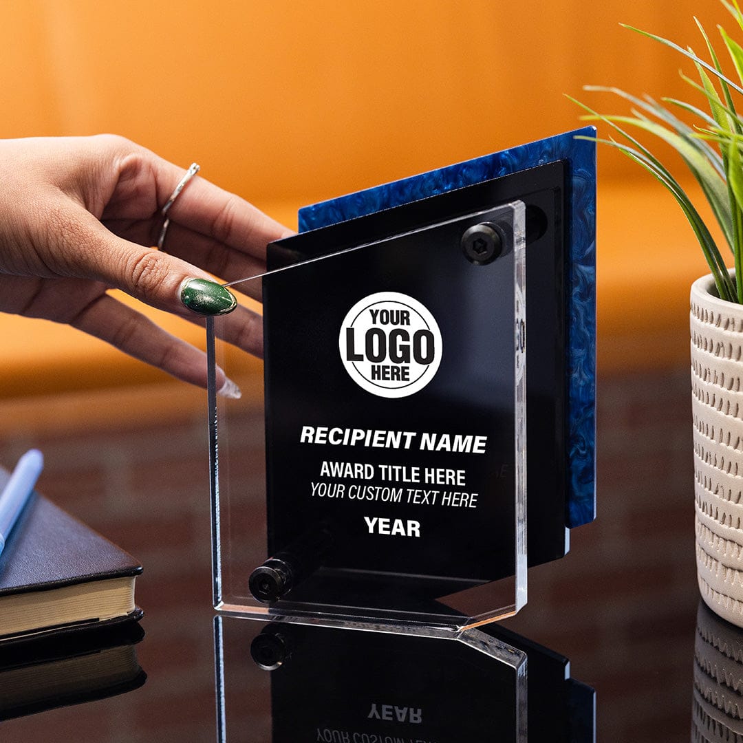 6" Rise Custom Acrylic Award - TrophySmack