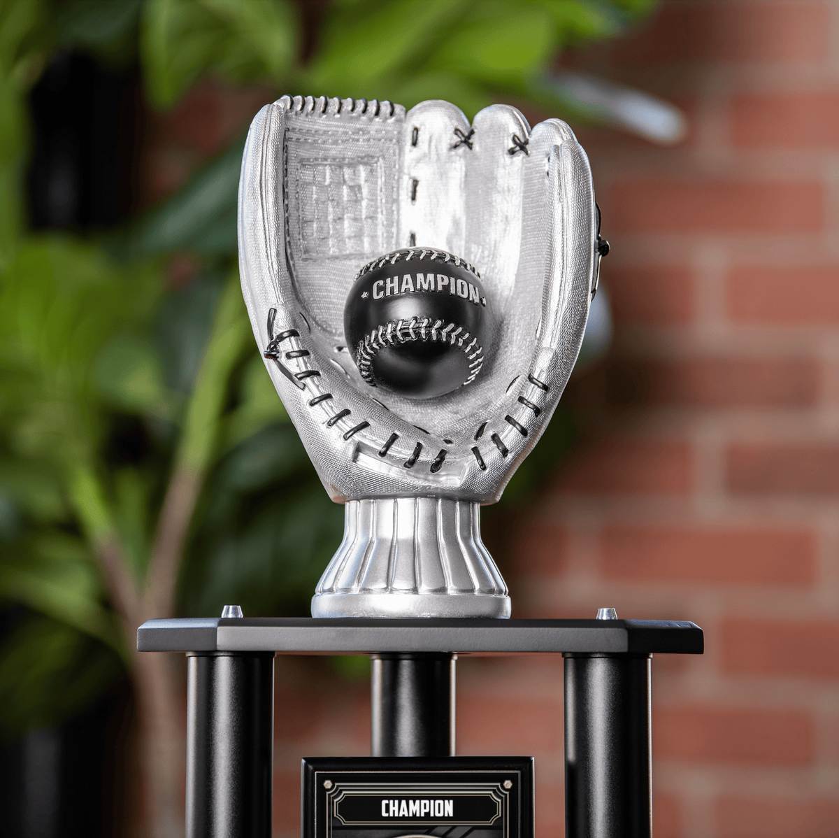 Baseball Trophy Topper - Silver - TrophySmack