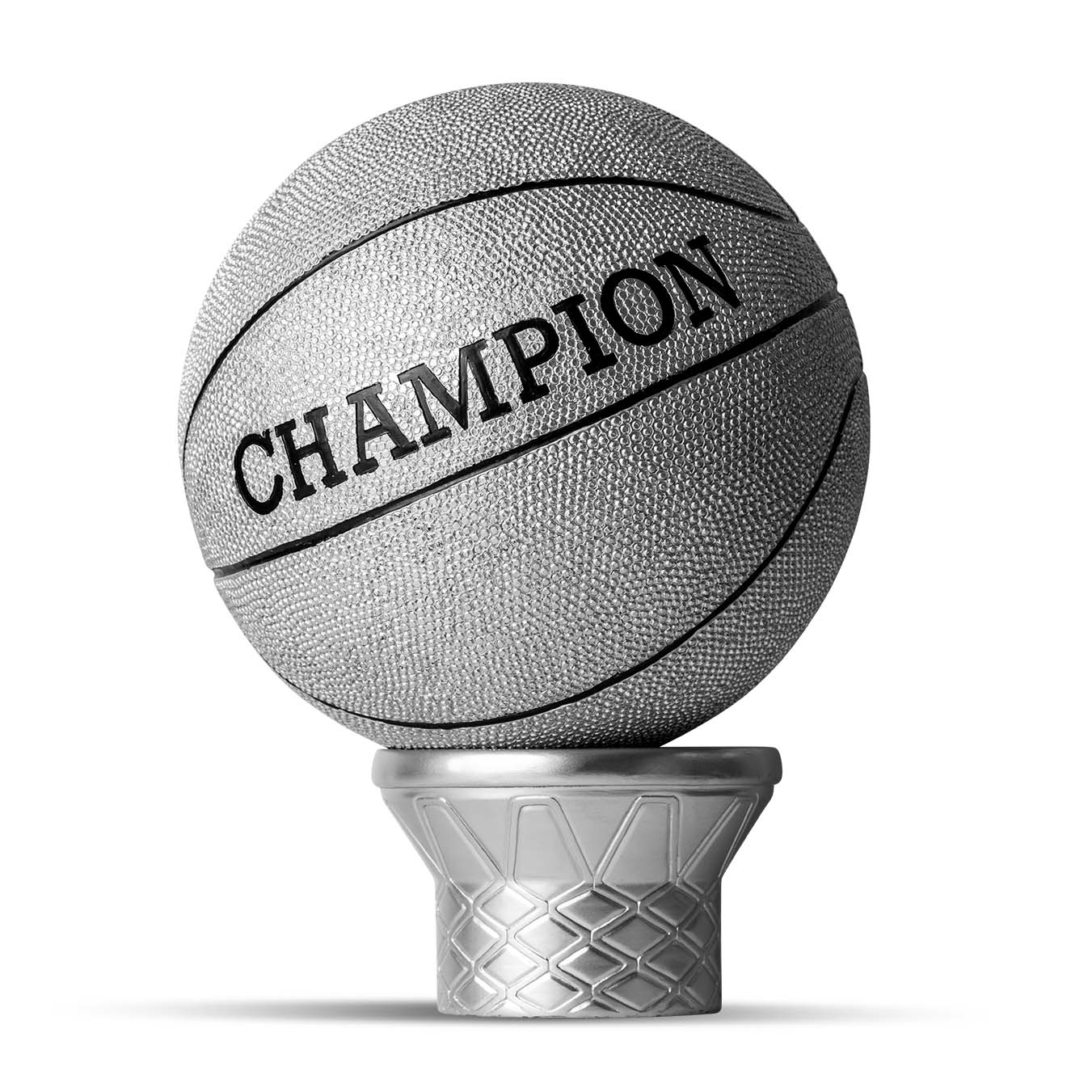 Basketball Trophy Topper - Silver - TrophySmack