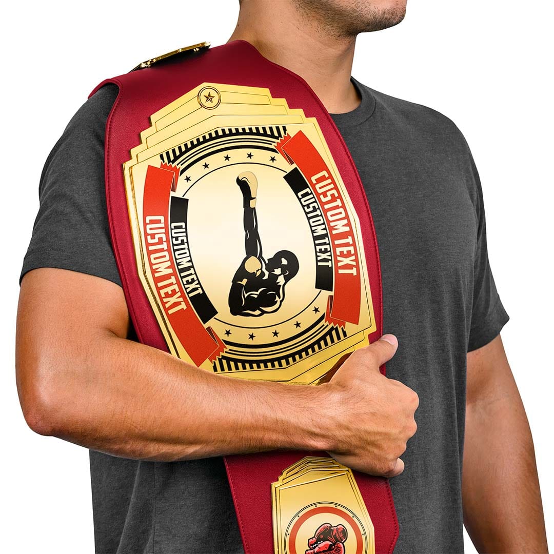 Boxing 6lb Customizable Championship Belt - TrophySmack