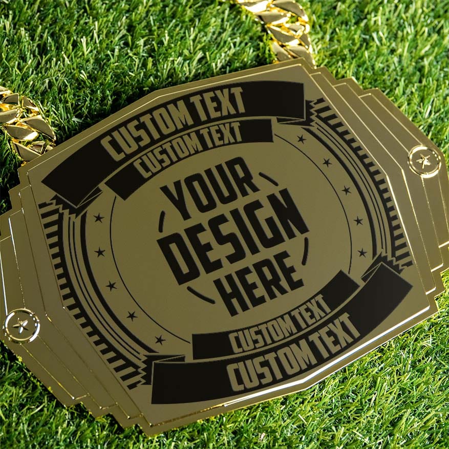 Custom Champion Turnover Chain - 5lb Bling Chain - TrophySmack