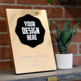 11" "Design your own" Custom Gold Plaques - TrophySmack