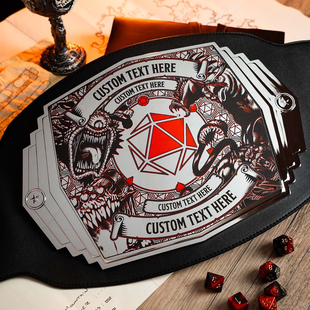 Dungeons & Dragons Custom Campaign Completion Belt - TrophySmack