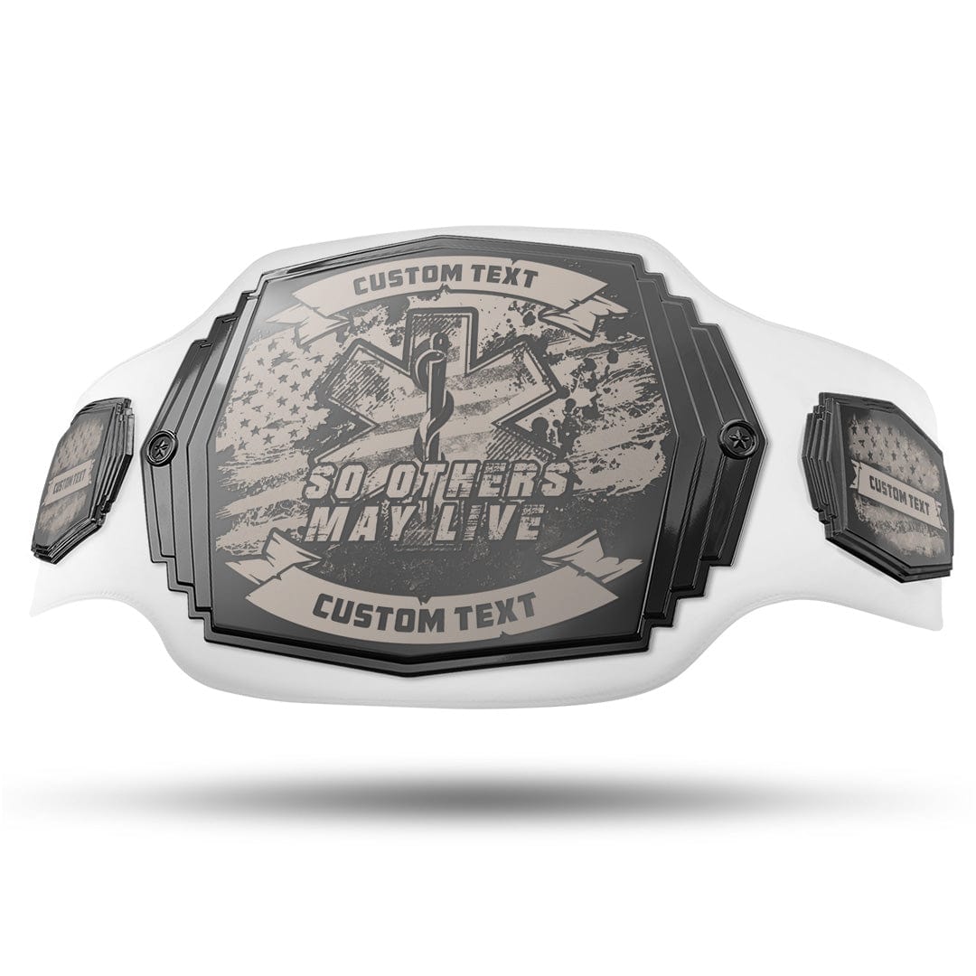 EMS Engraved Championship Belt - 6lb Title Belts - TrophySmack