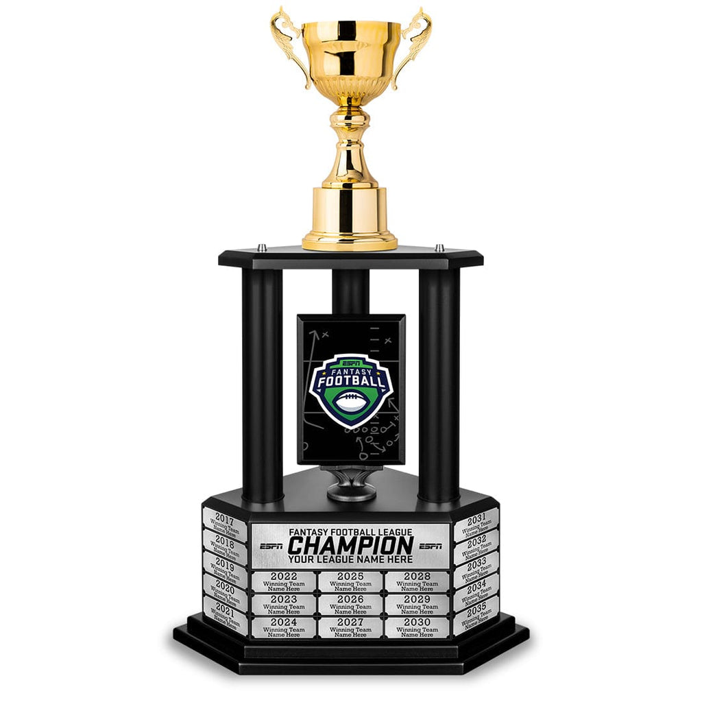 Perpetual ESPN Fantasy Football Championship Trophy - TrophySmack