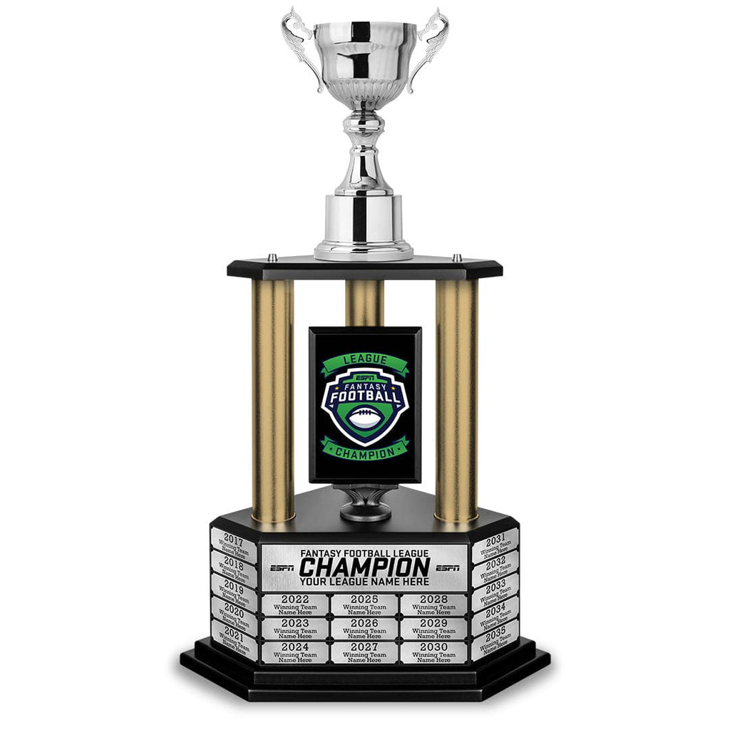 Perpetual ESPN Fantasy Football Championship Trophy - TrophySmack