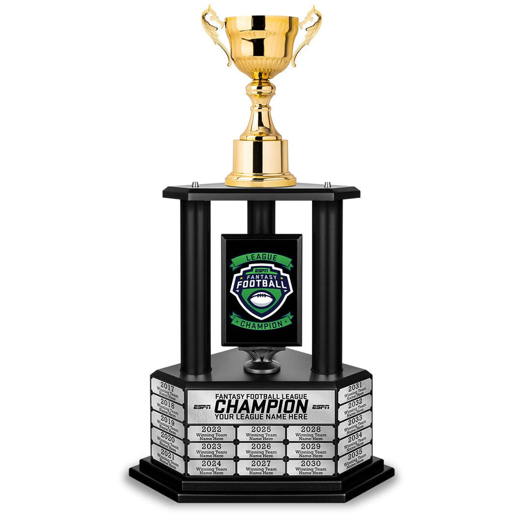 Perpetual ESPN Fantasy Football Championship Trophy - TrophySmack