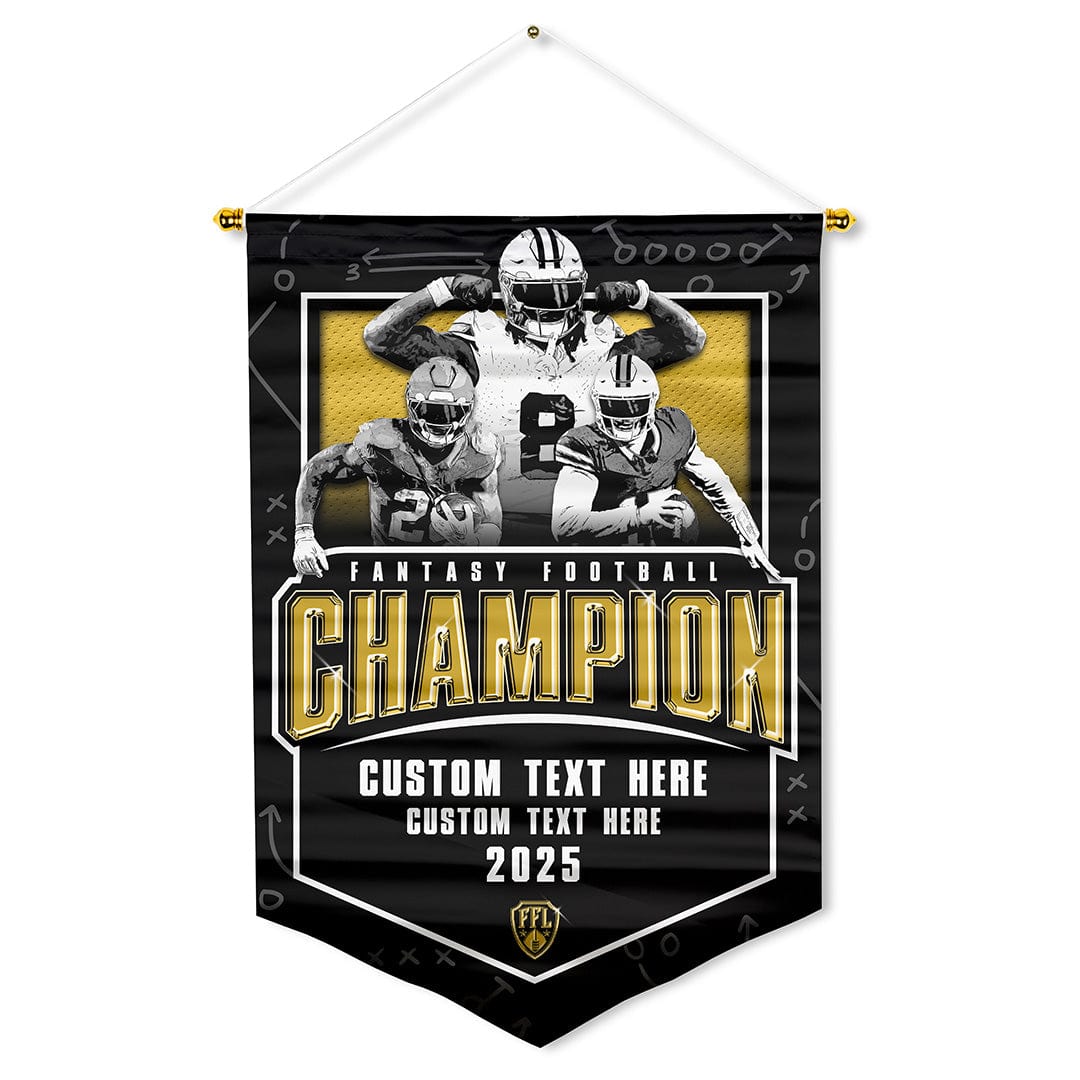 Fantasy Football Champion Custom Banner - Small - TrophySmack