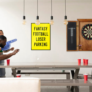 Fantasy Football Loser Parking - Metal Wall Art - TrophySmack