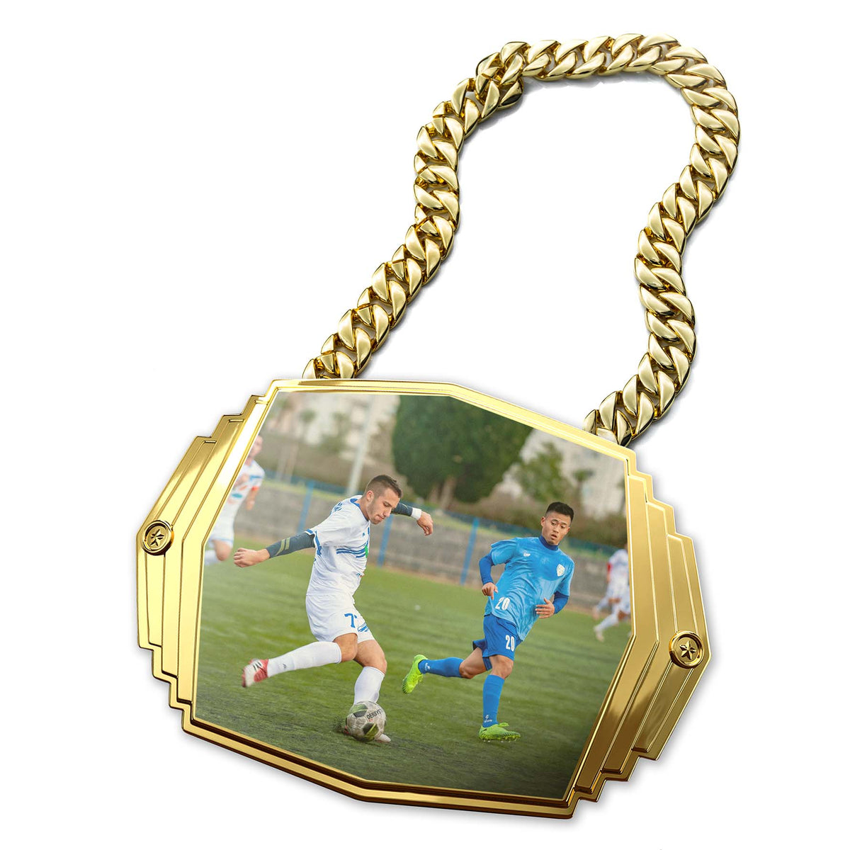 Custom Champion Turnover Chain - 5lb Bling Chain - TrophySmack