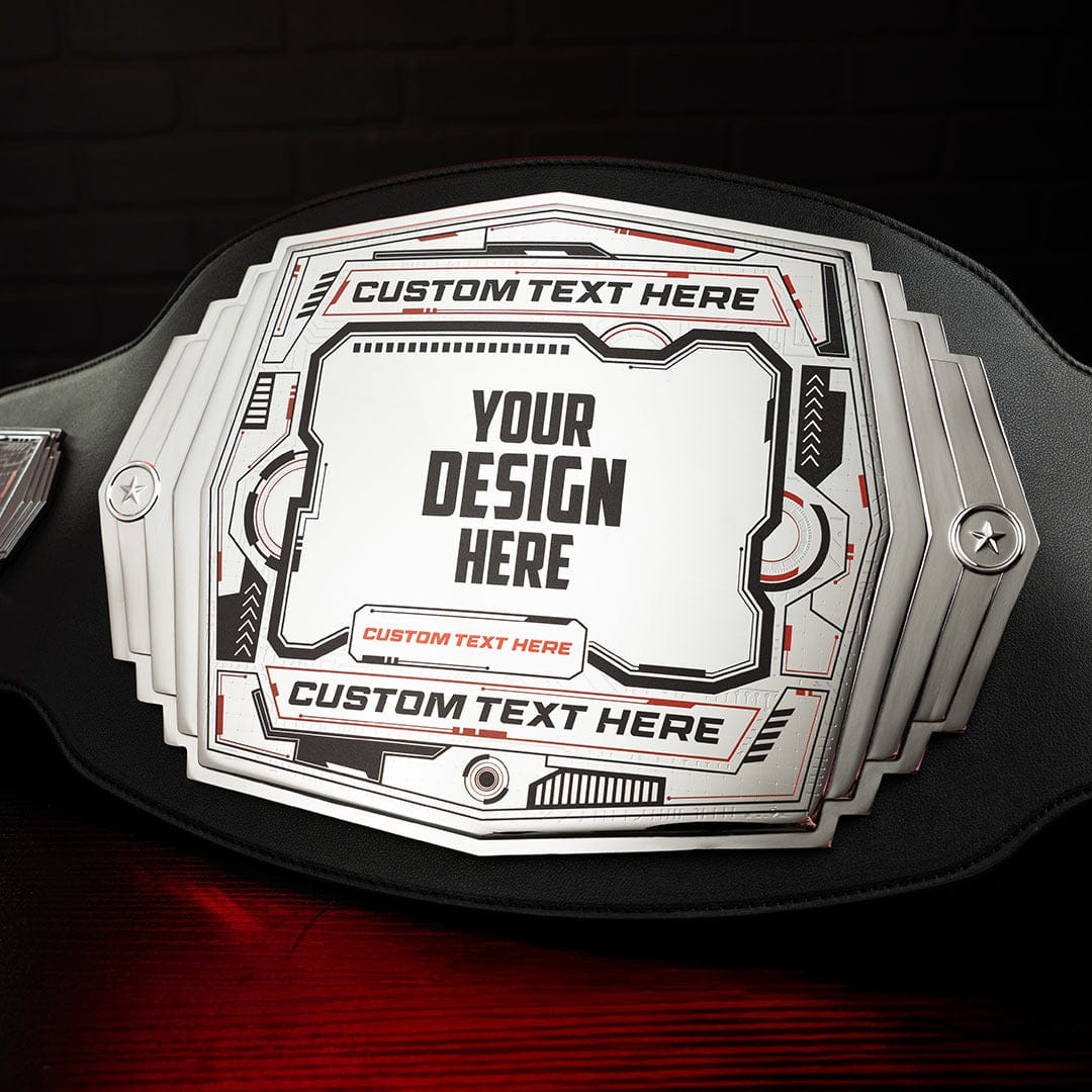 UltraChamp 6lb Custom Championship Belt - Gold / Blue - TrophySmack