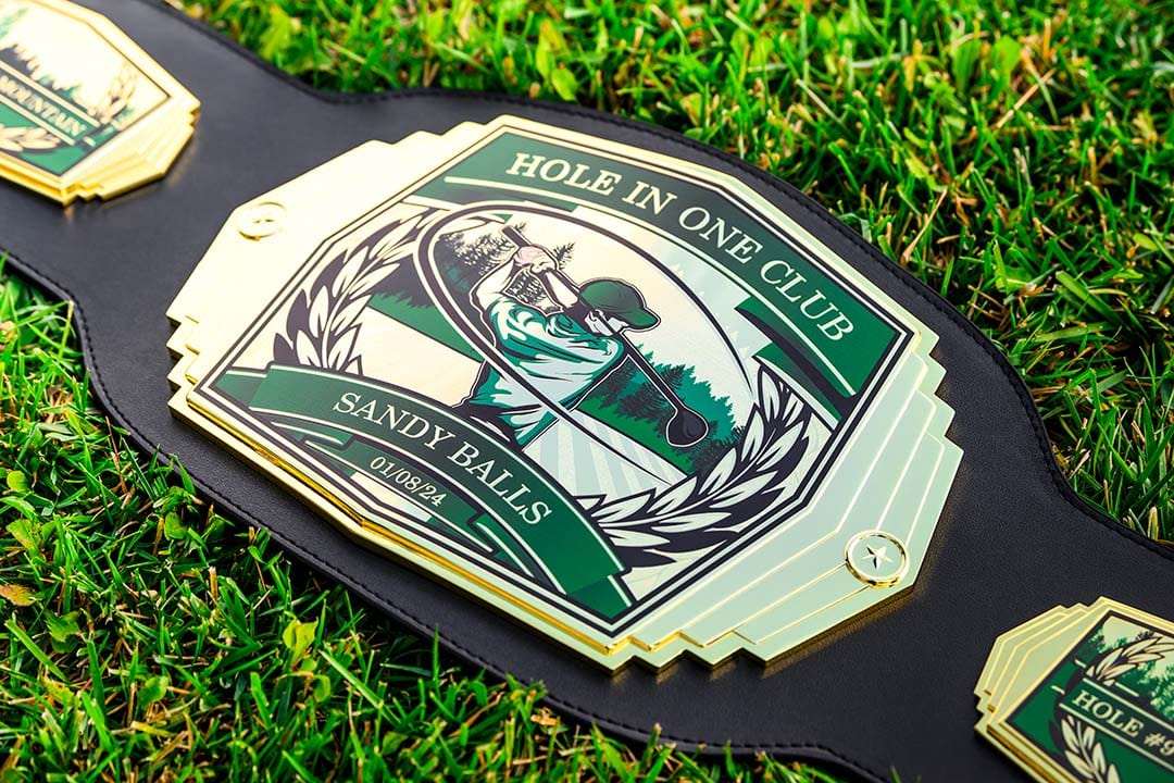 Golf Swing 6lb Customizable Championship Belt - TrophySmack