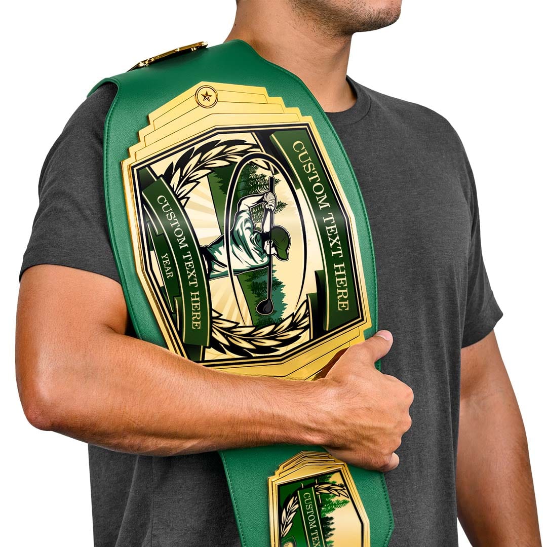 Golf Swing 6lb Customizable Championship Belt - TrophySmack