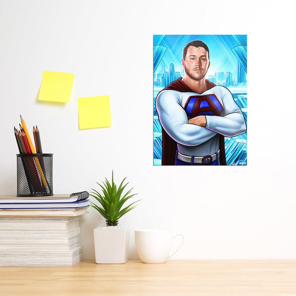 Josh Allen Super Hero - Metal Wall Art - TrophySmack