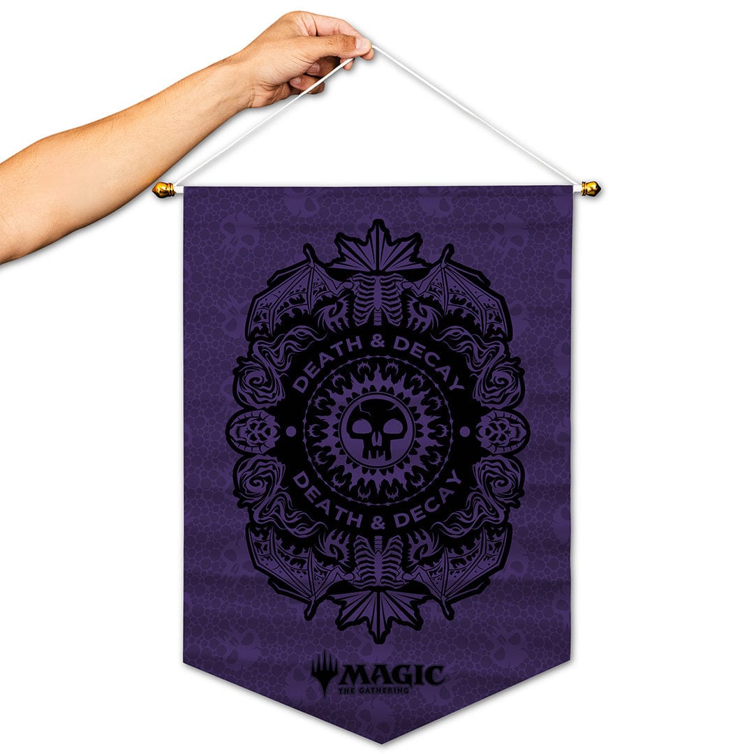Magic: The Gathering – Death and Decay Black Mana Banner - TrophySmack
