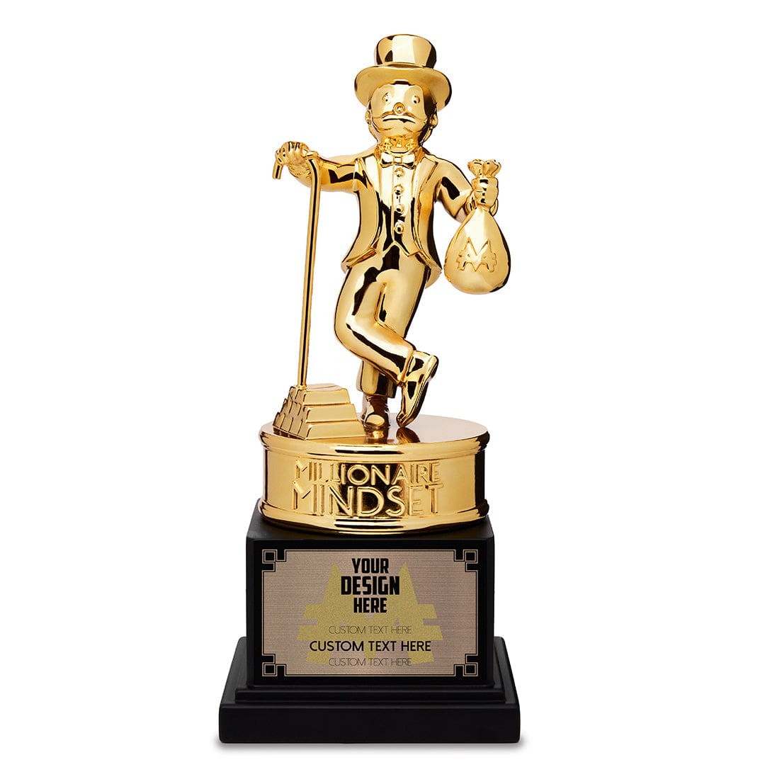 Mr. Monopoly Custom Gold Trophy - TrophySmack