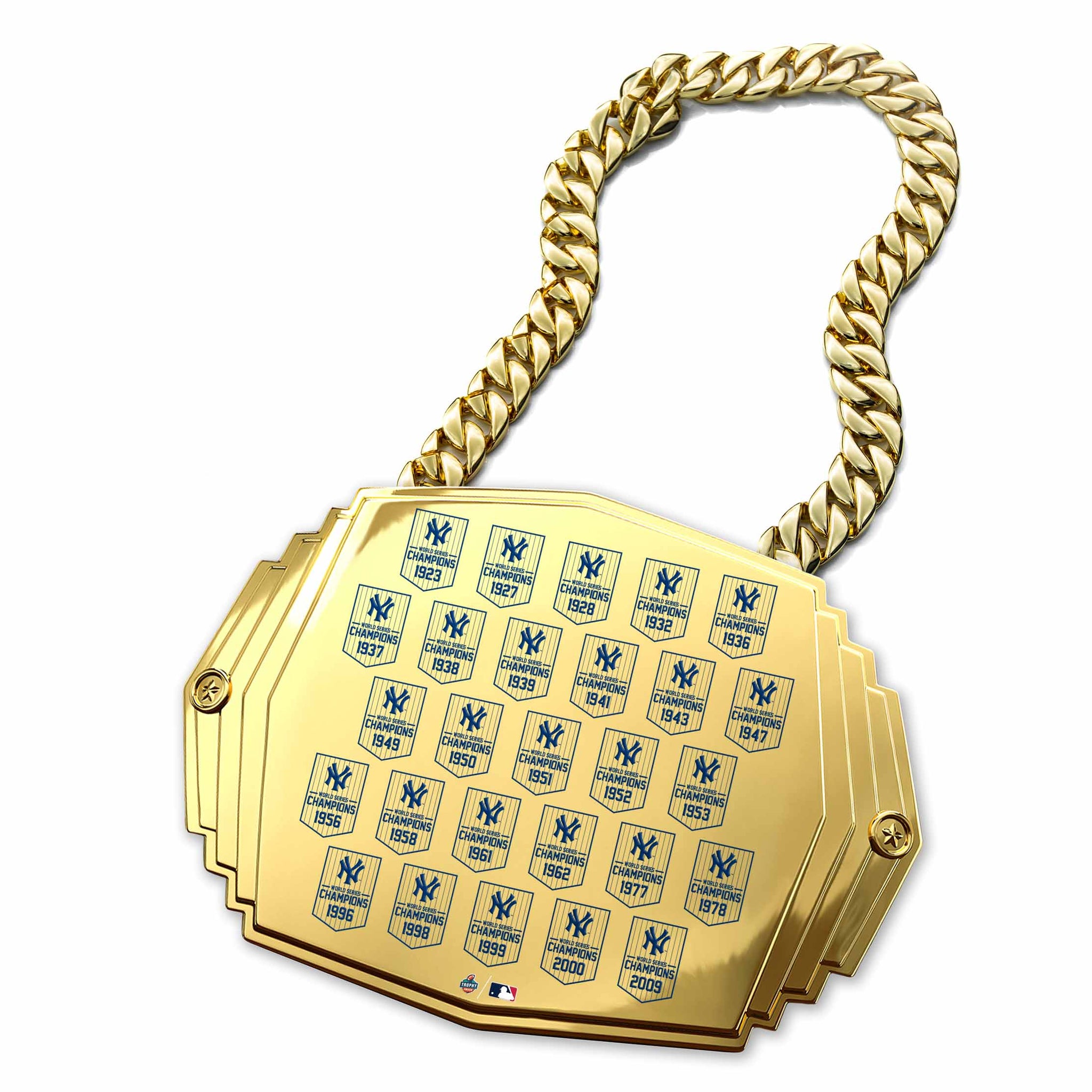 Custom Champion NY Yankees Turnover Chain - 5lb Bling Chain - TrophySmack