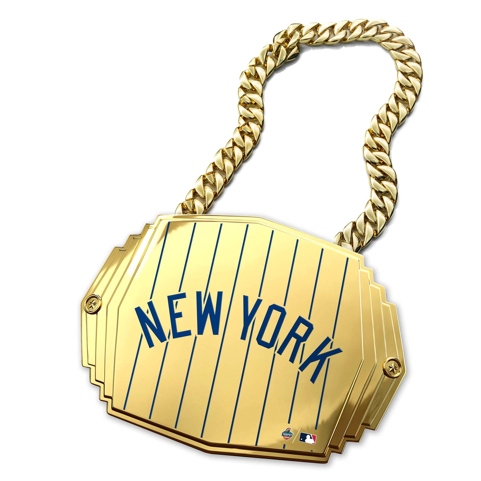Custom Champion NY Yankees Turnover Chain - 5lb Bling Chain - TrophySmack