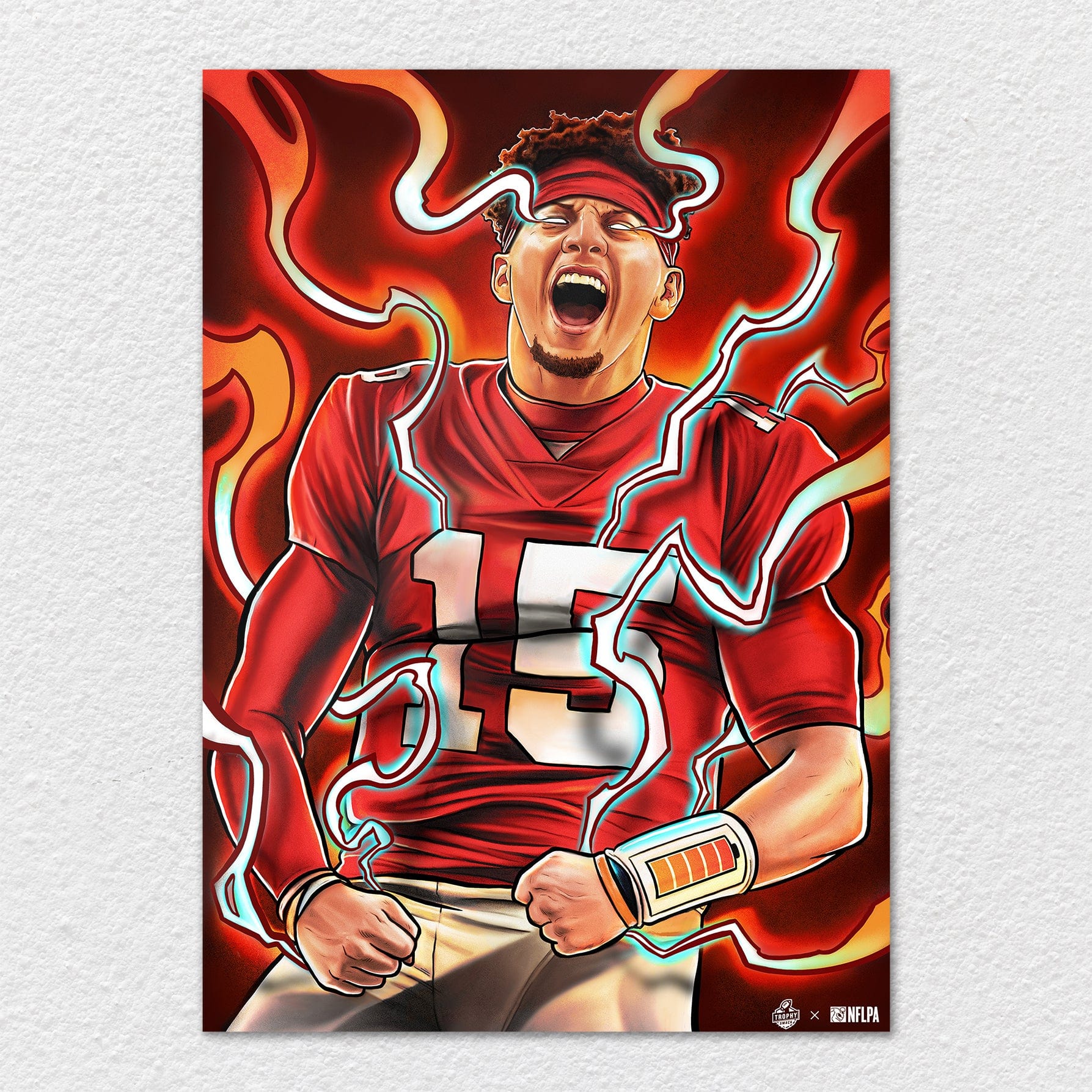 Patrick Mahomes Pure Power - Metal Wall Art - TrophySmack