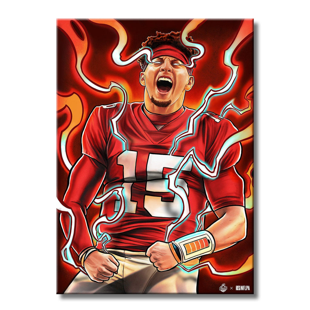 Patrick Mahomes Pure Power - Metal Wall Art - TrophySmack