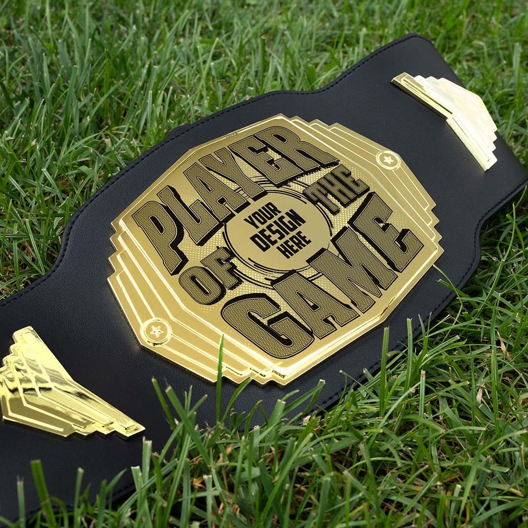 Player of The Game 2lb Custom Championship Youth Belt - TrophySmack