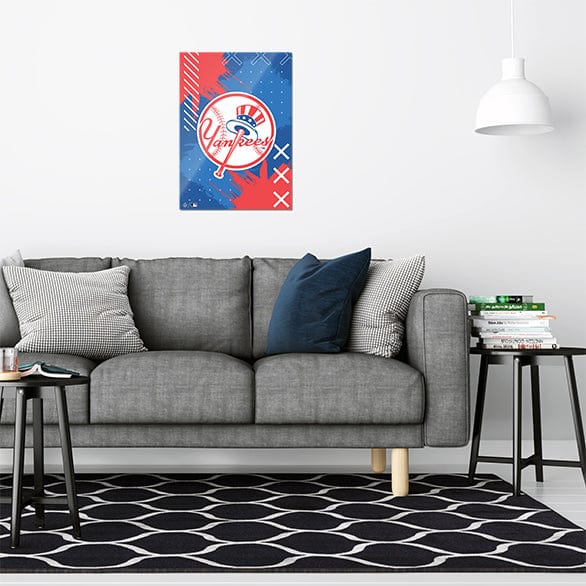 New York Yankees Stitch Logo - Metal Wall Art - TrophySmack