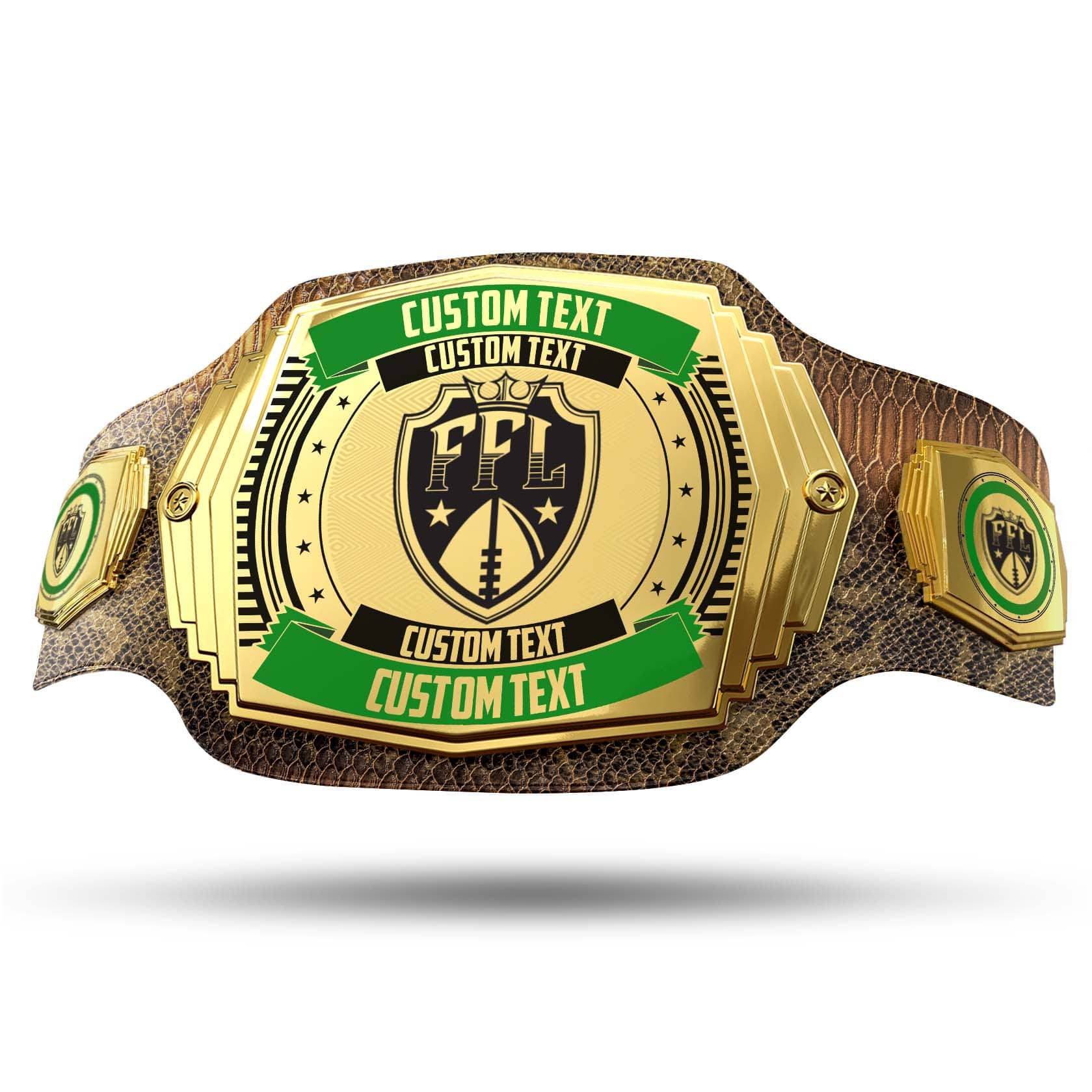 Custom Fantasy Football Championship Belt - 6lb Title Belts ...