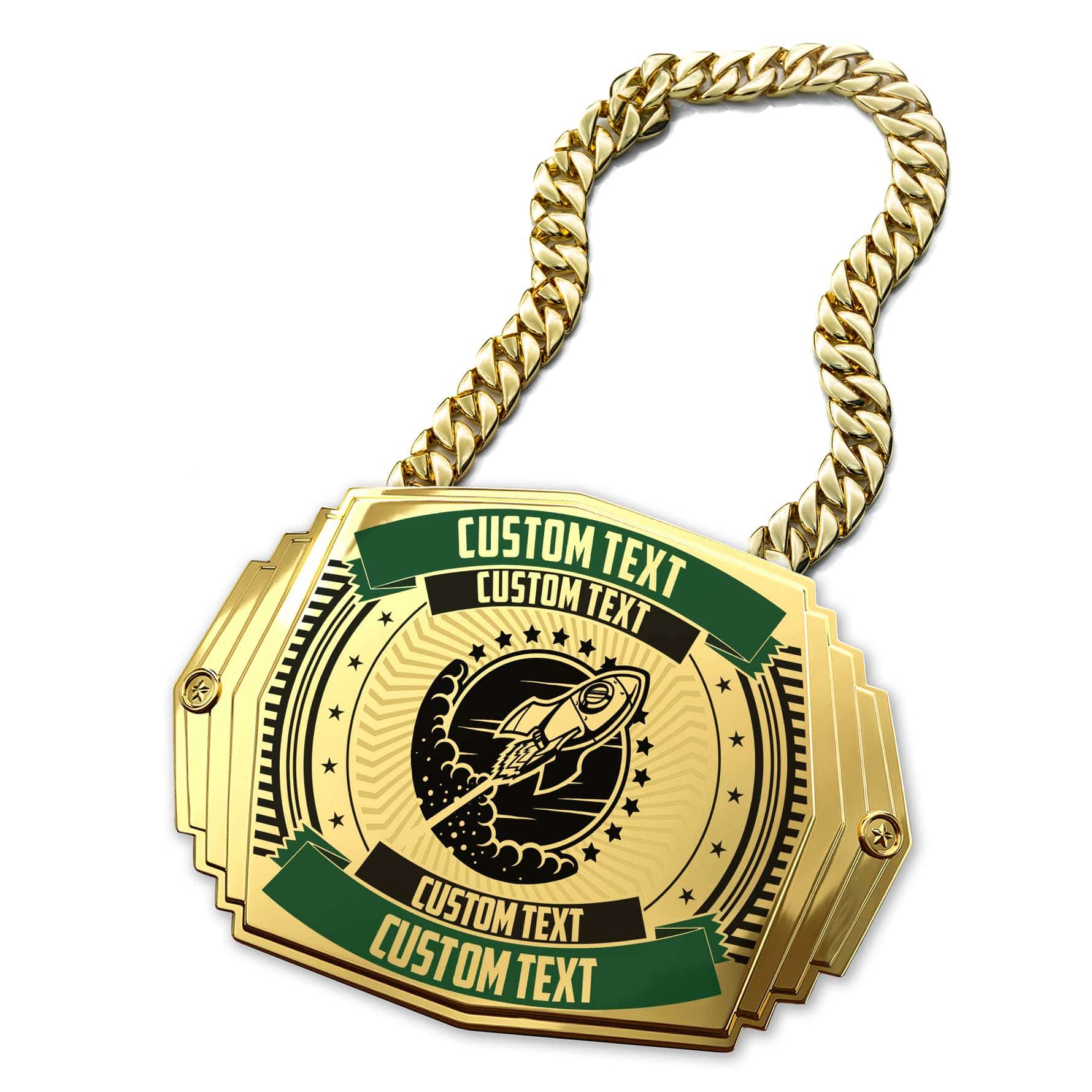 Custom Champion Turnover Chain - 5lb Bling Chain - TrophySmack