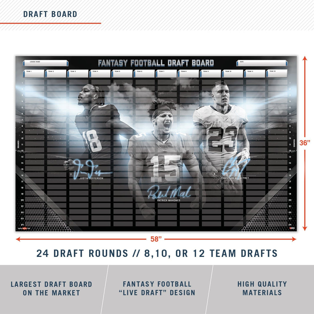 Fantasy Football Draft Boards - TrophySmack