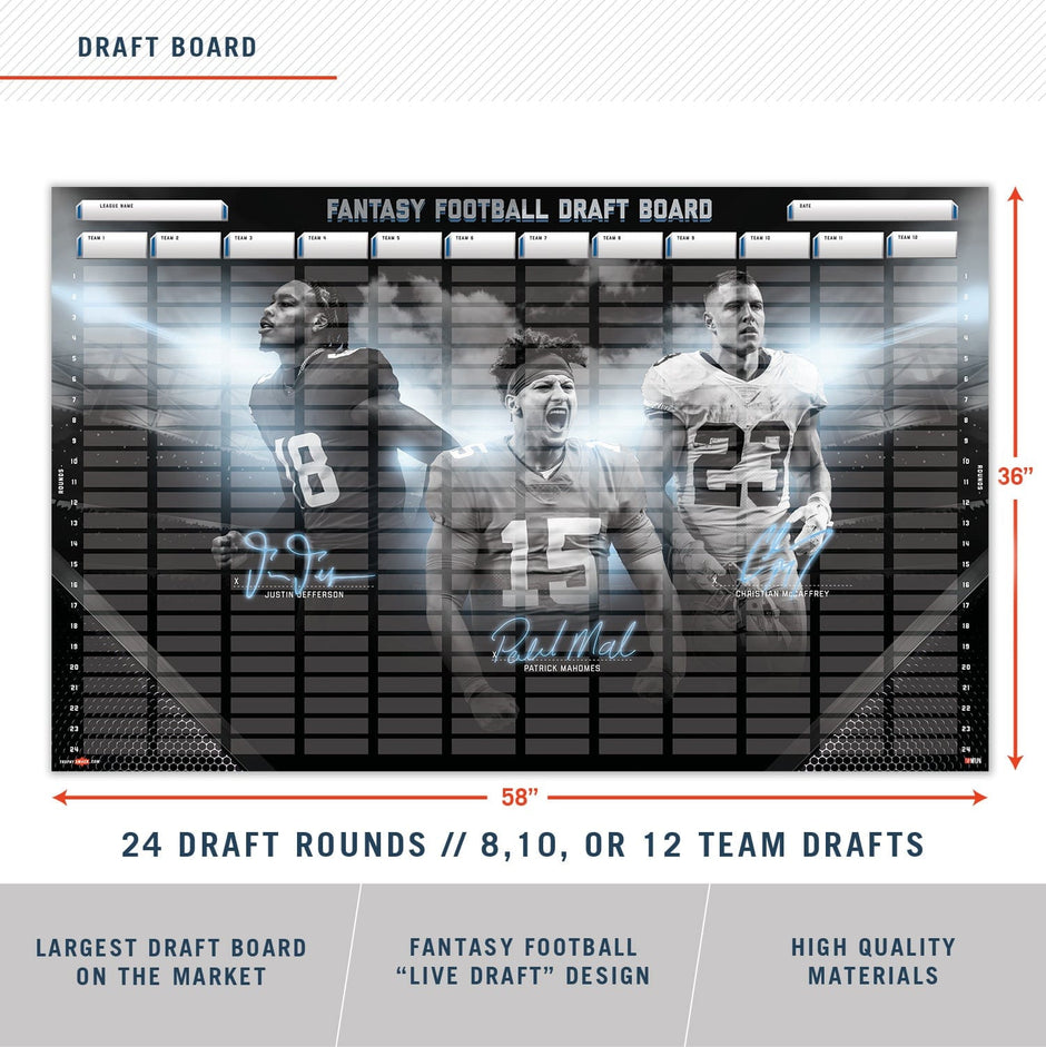 Fantasy Football Draft Boards - TrophySmack