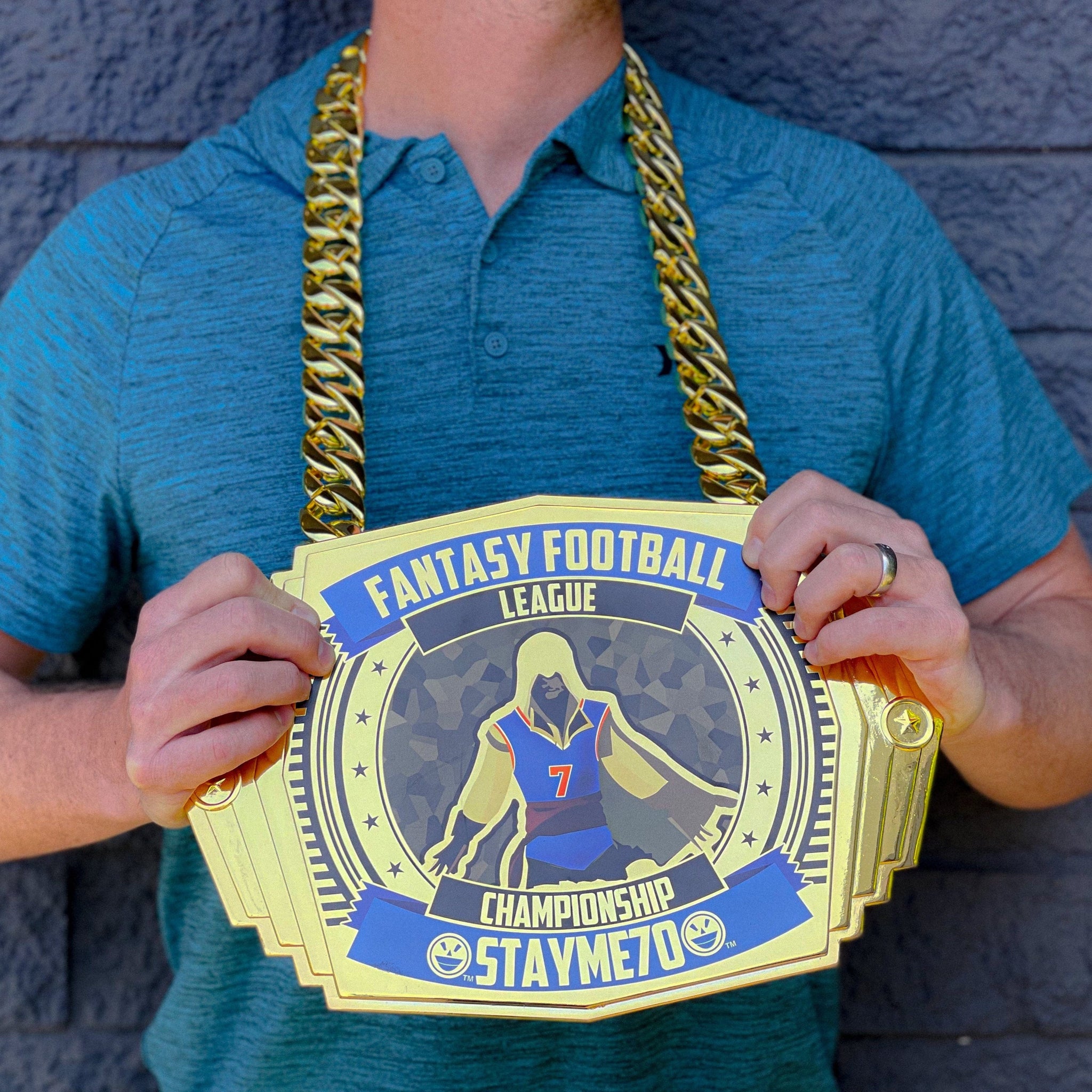 Custom Champion Turnover Chain - 5lb Bling Chain - TrophySmack