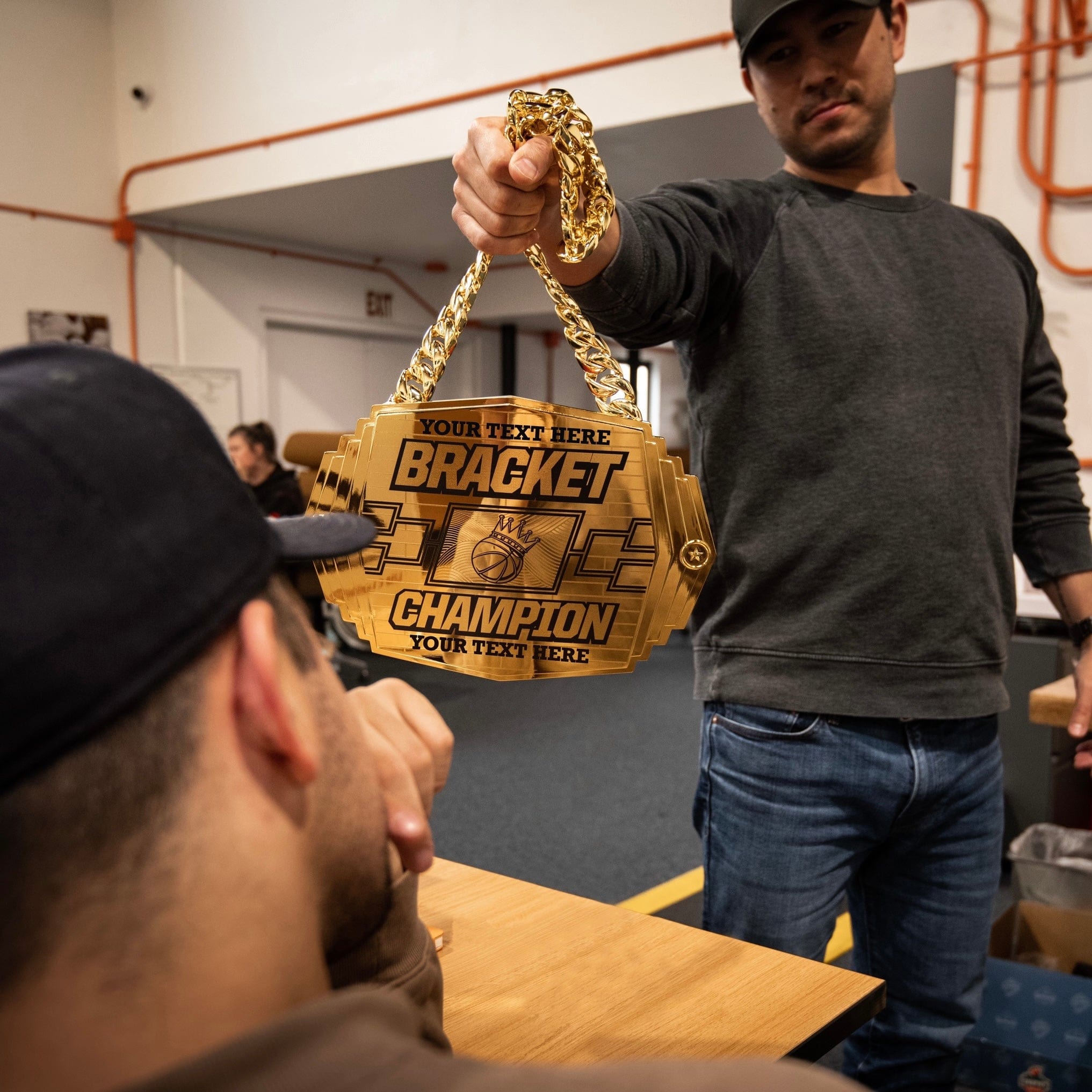 Custom Bracket Champion Turnover Chain - 5lb Bling Chain - TrophySmack