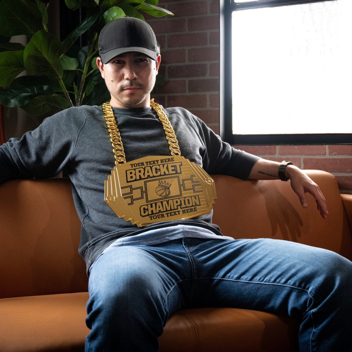 Custom Bracket Champion Turnover Chain - 5lb Bling Chain - TrophySmack