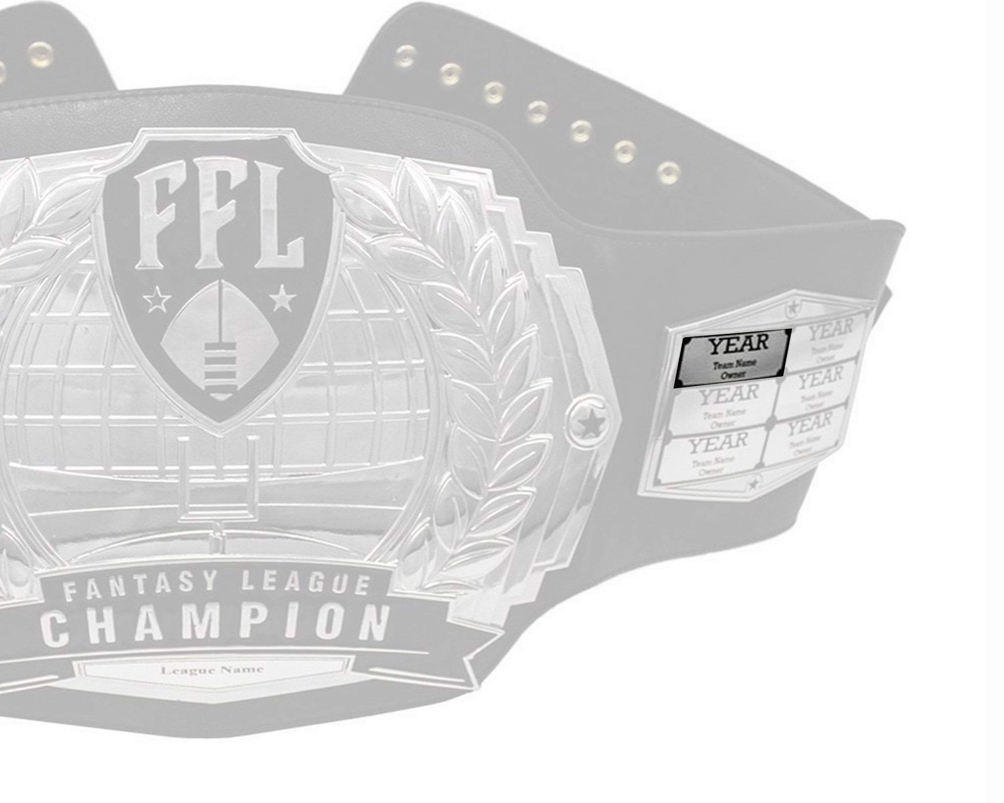 Engraved Name Plate - Silver/Black - TrophySmack