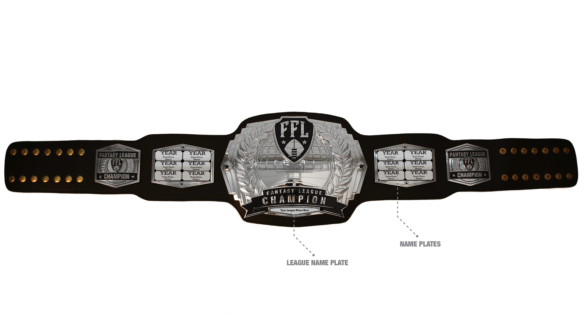 Fantasy Football Championship Belt - 6lb Title Belts - TrophySmack